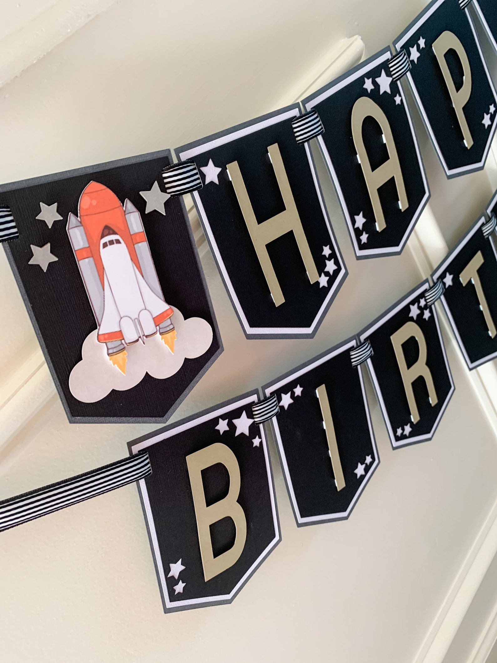 Space Banner Space Birthday Banner Space Shuttle Banner - Etsy