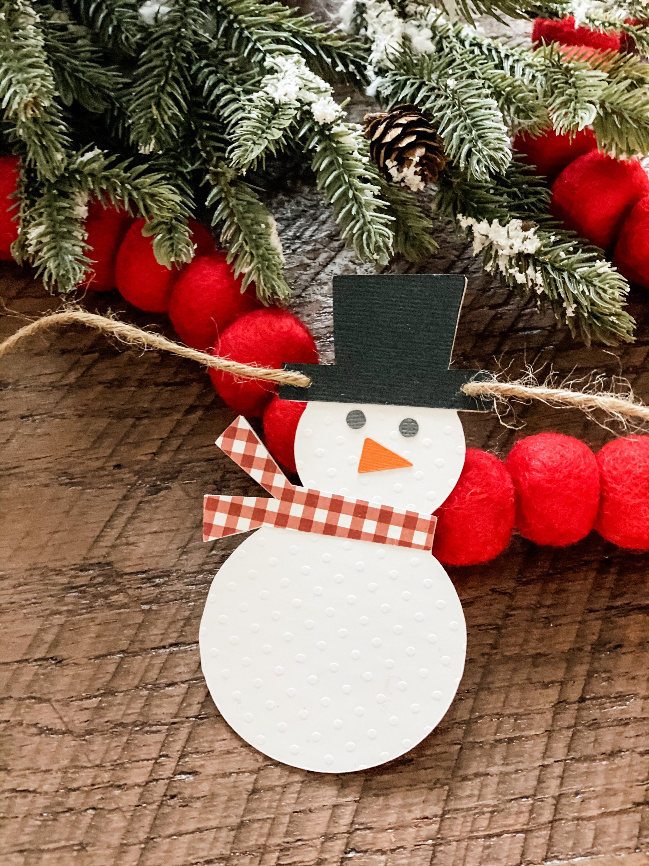 Snowman Garland Snowflake Garland Winter Garland Christmas | Etsy