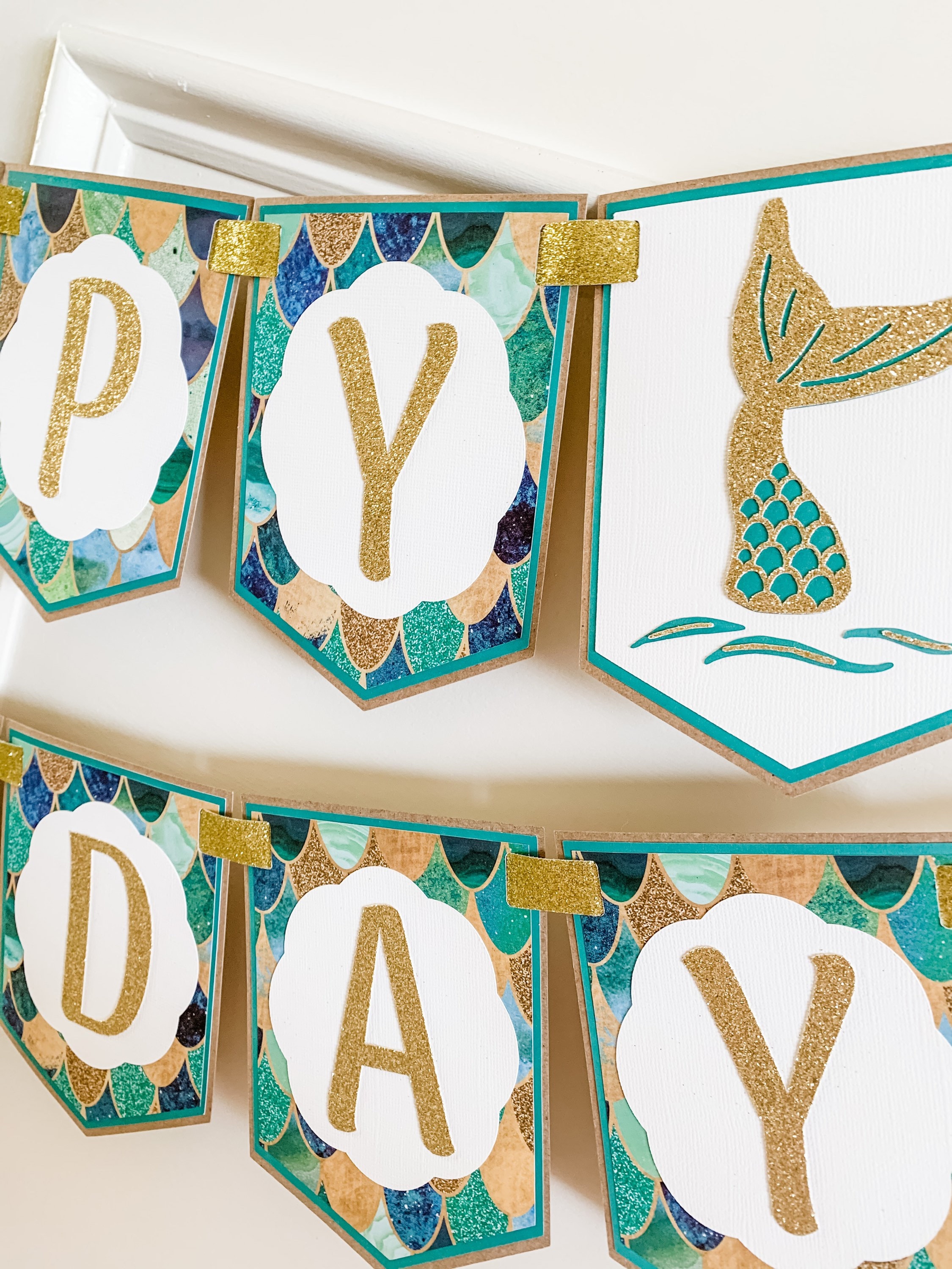 Mermaid Banner Mermaid Birthday Banner Under the Sea Banner - Etsy