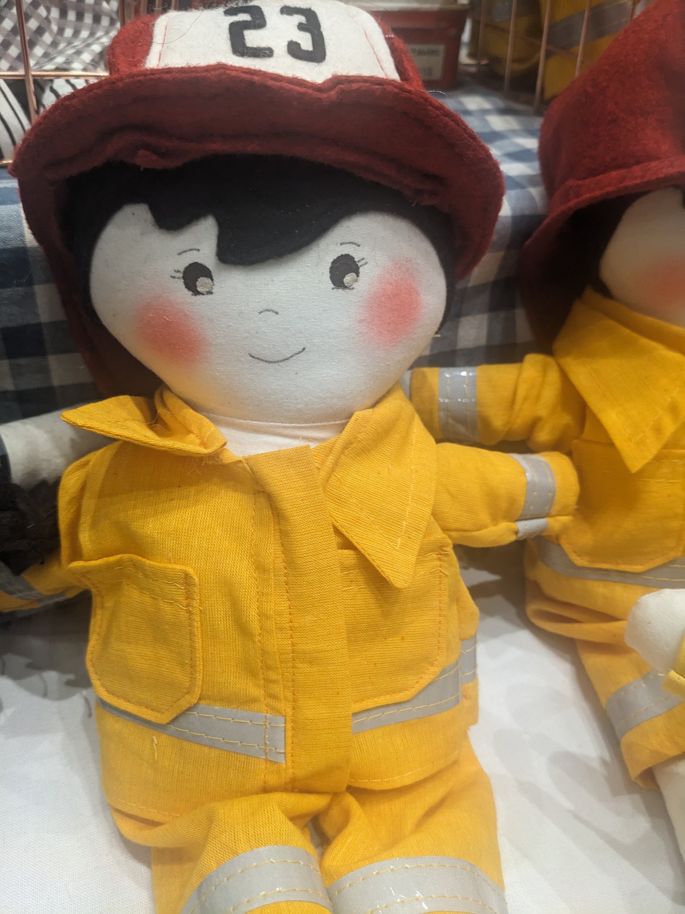 Firefighter Doll/firefighter Gift/first Responder Doll/fabric Doll/hero ...