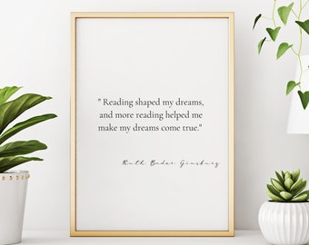 Reading Quote Wall Art | Etsy