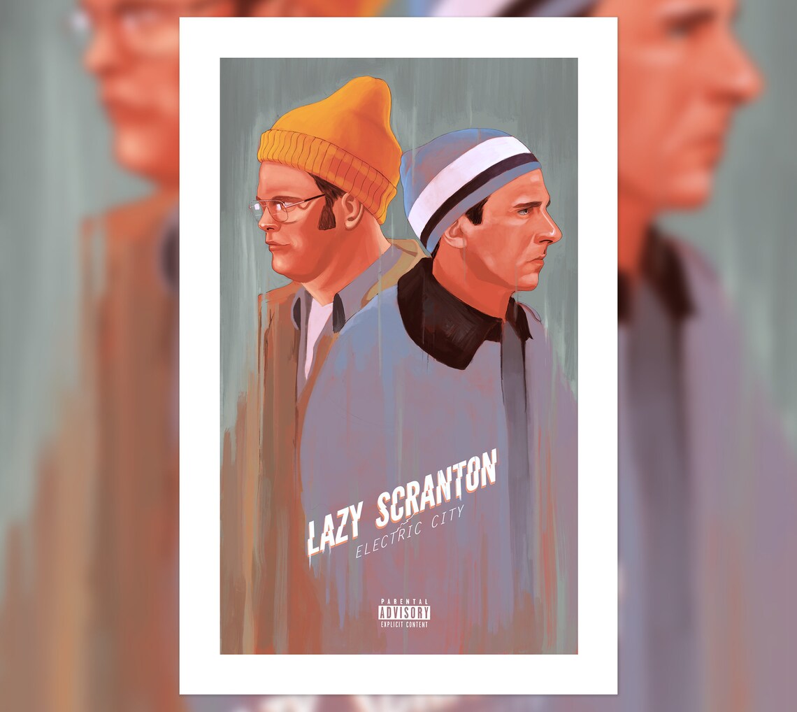 Lazy Scranton Office Art Print - Etsy
