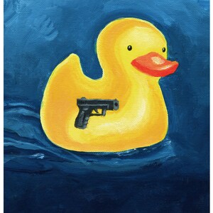 8x10 danger Duck Art Print - Etsy