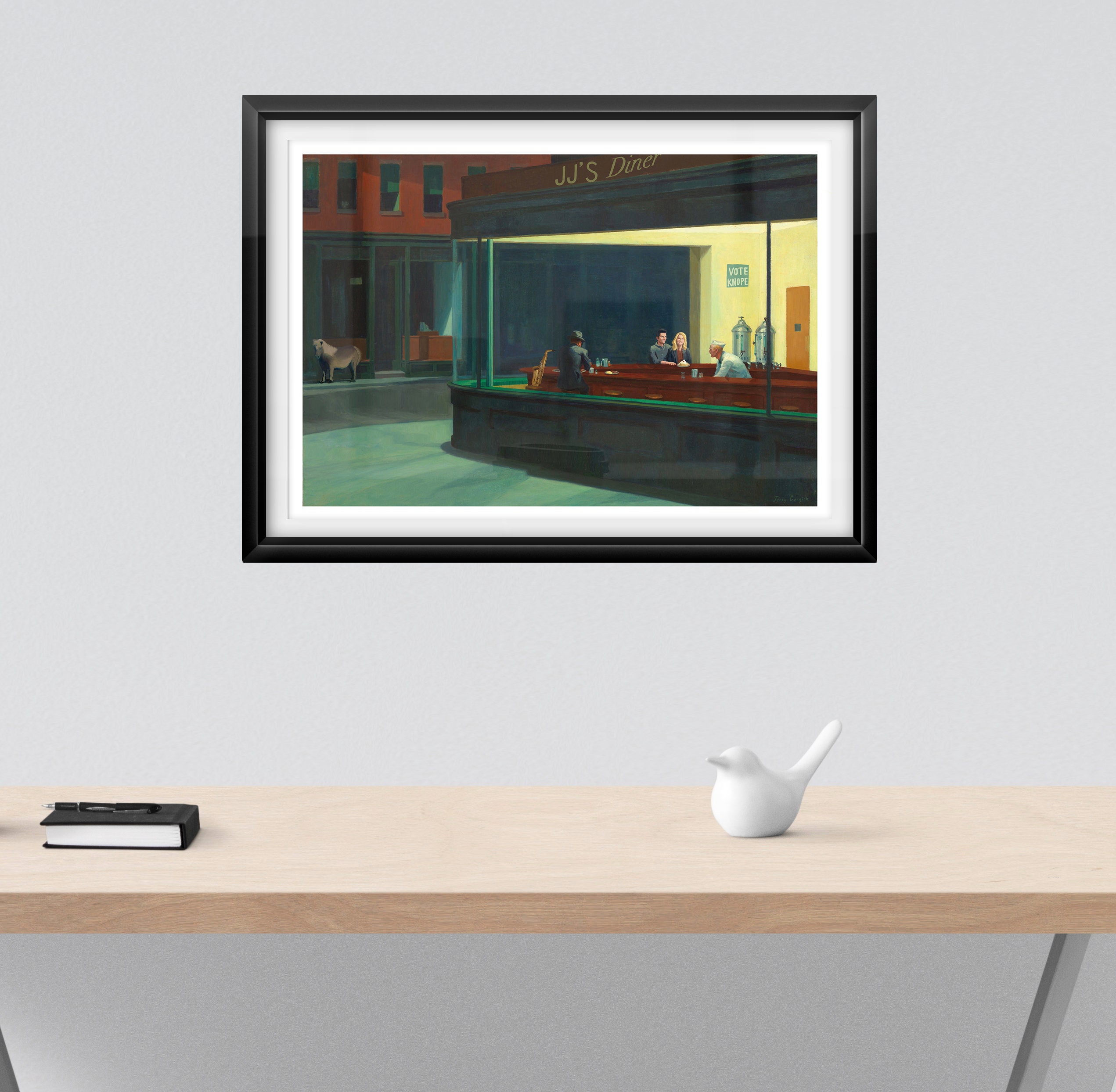 Parks and Rec Nighthawks Art Print - Etsy