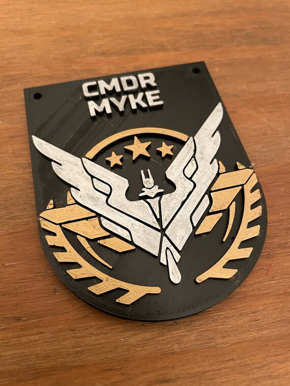 Elite Dangerous Commander Plate custom for Painting updated | Etsy UK