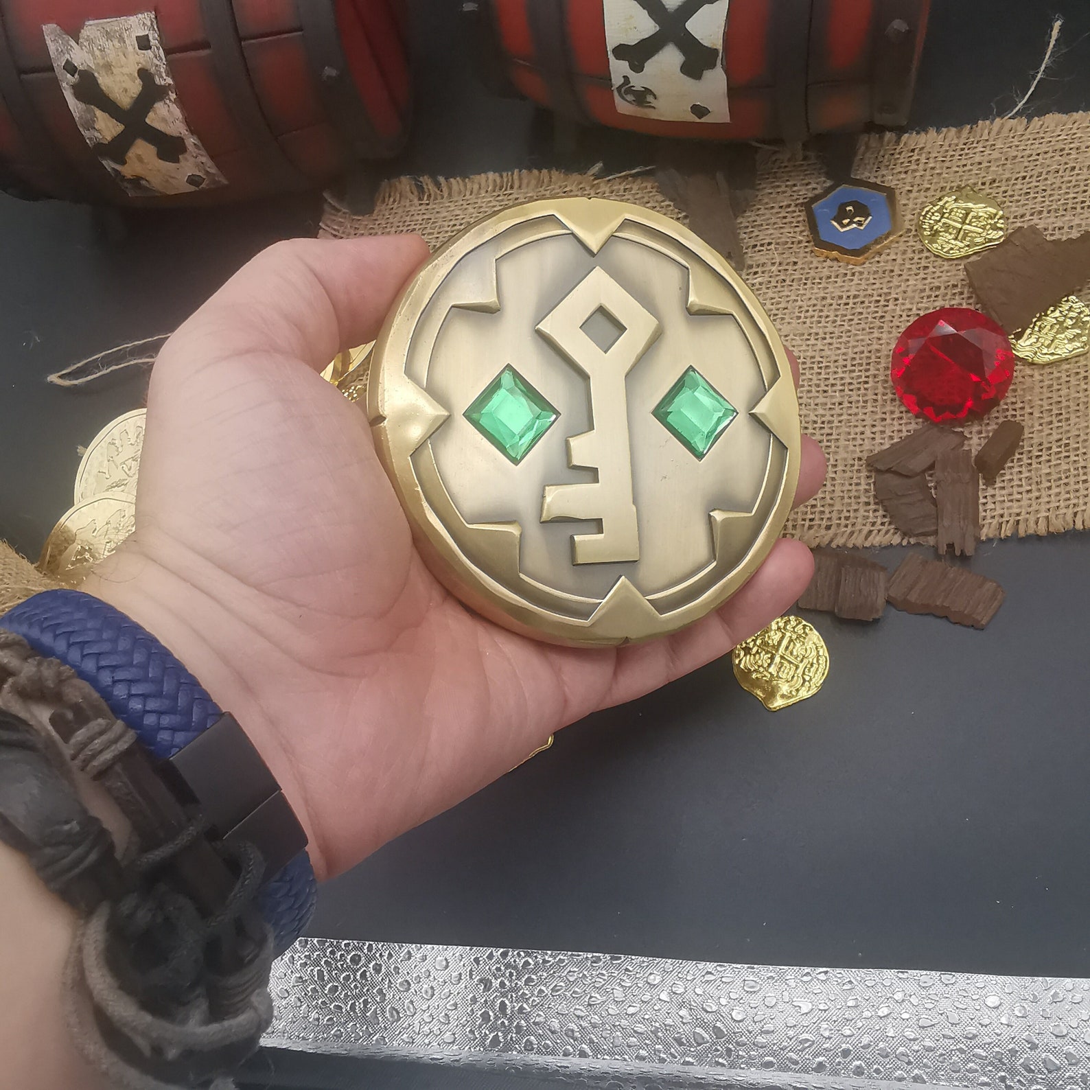 Sea of Thieves Gold Hoarder Key Antique Gold Replica From - Etsy