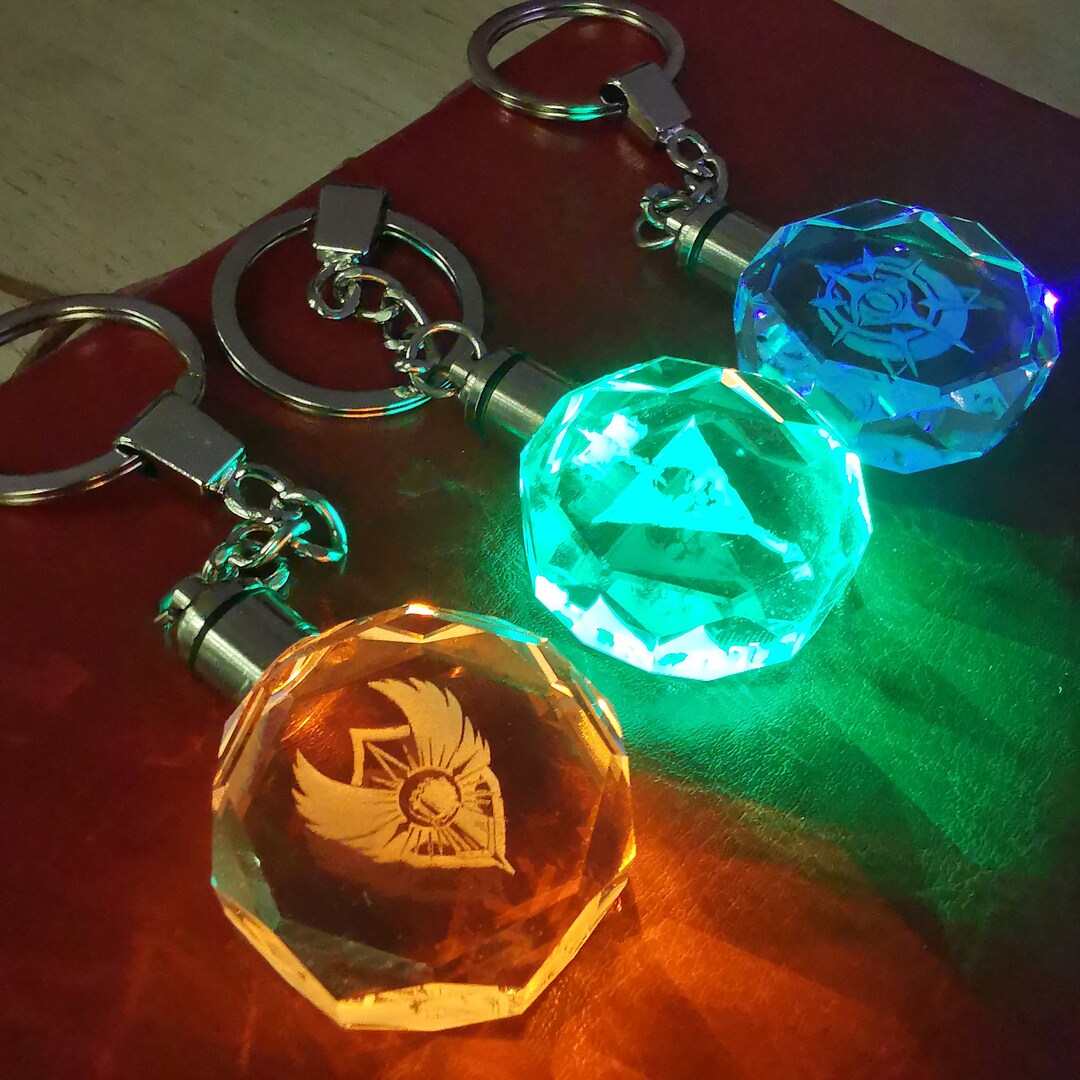 New World Glass Keychain With Led Inspired by the Features - Etsy