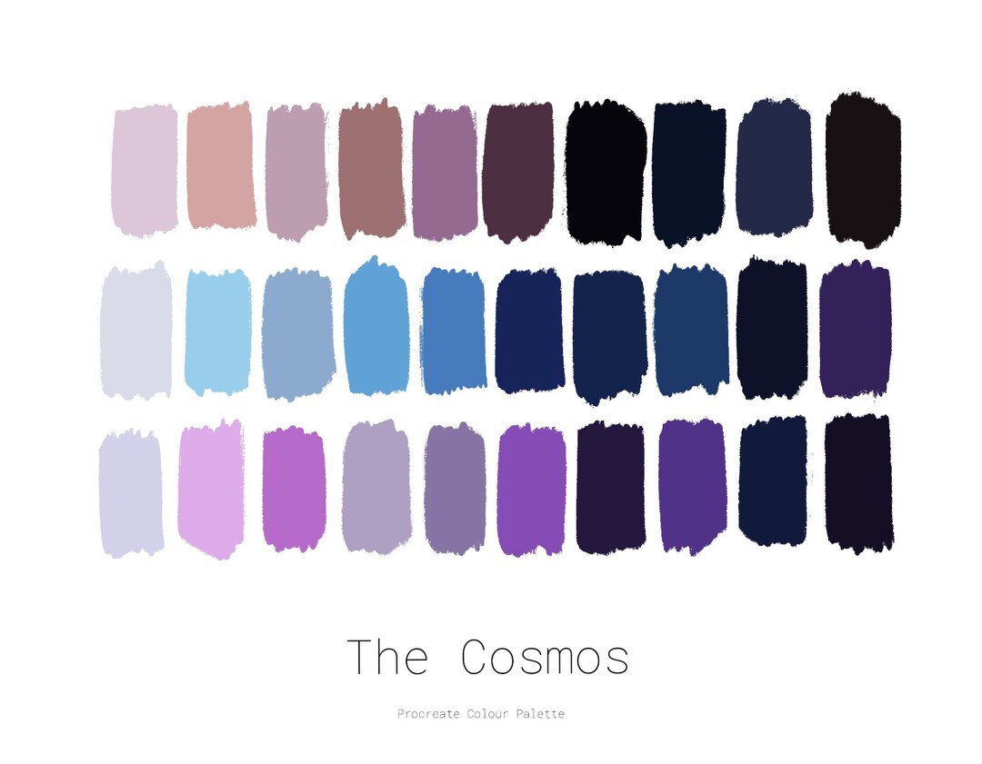 Instant Download Procreate Colour Palette the Cosmos - Etsy