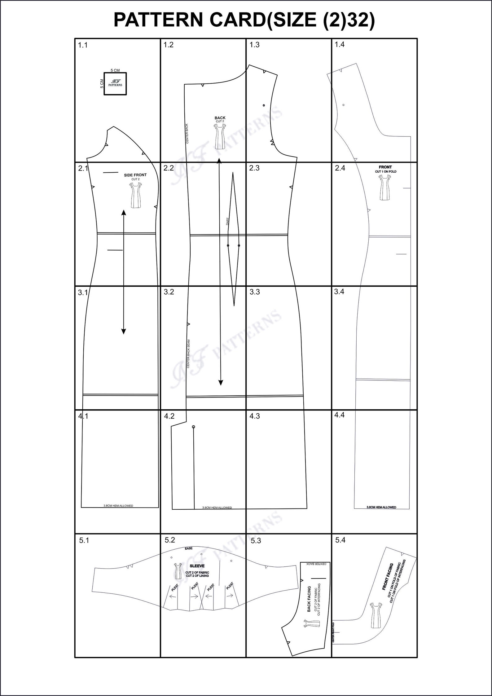Sheath dress sewing pattern pdf-elegant dress-Sizes | Etsy