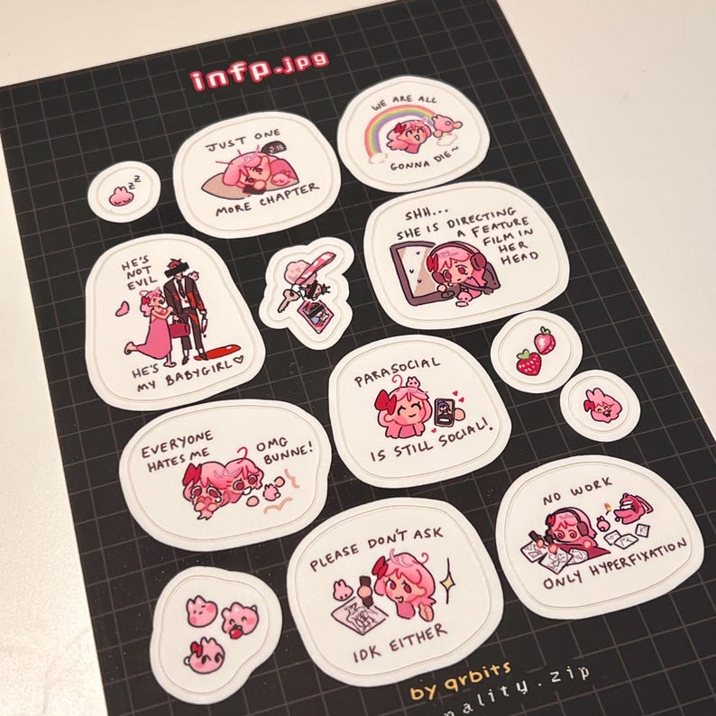 MBTI Personality Type Sticker Sheet (intj, Infp, Intp, Infj) - Etsy