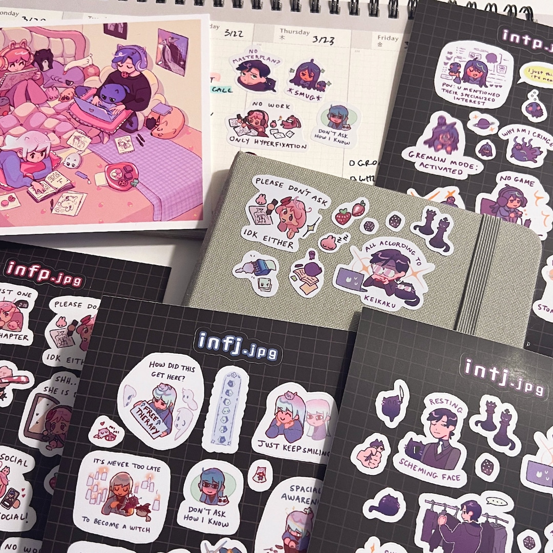 MBTI Sticker Sheet (intj, Infp, Intp, Infj) - Etsy
