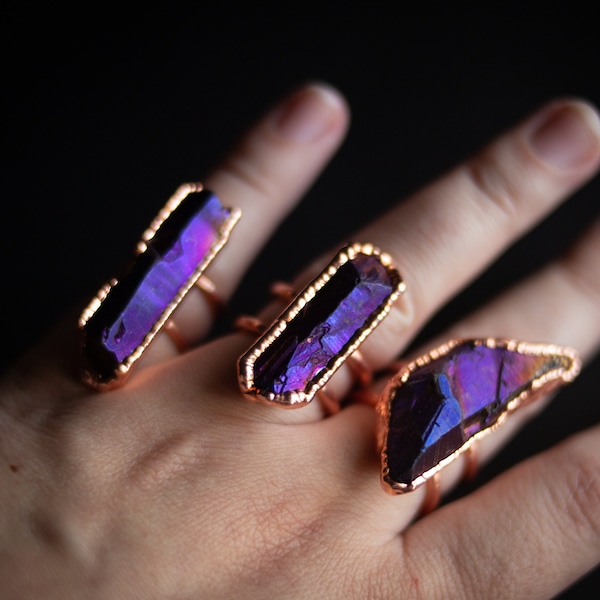 Purple Quartz Ring - Etsy