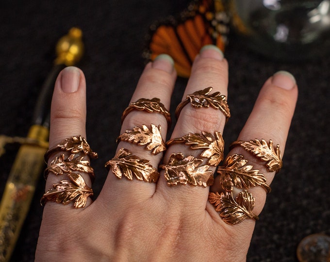 Real Poison Hemlock Ring Copper Electroformed - Etsy