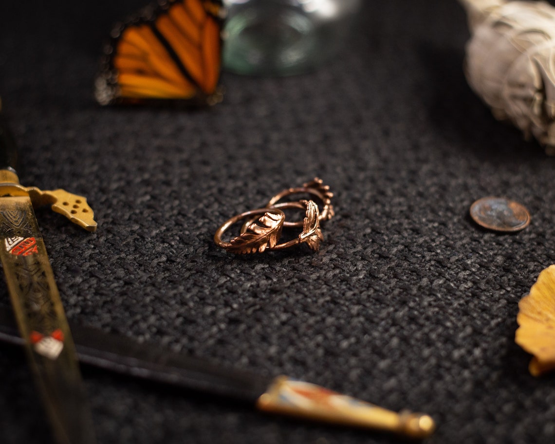 Real Poison Hemlock Ring Copper Electroformed - Etsy