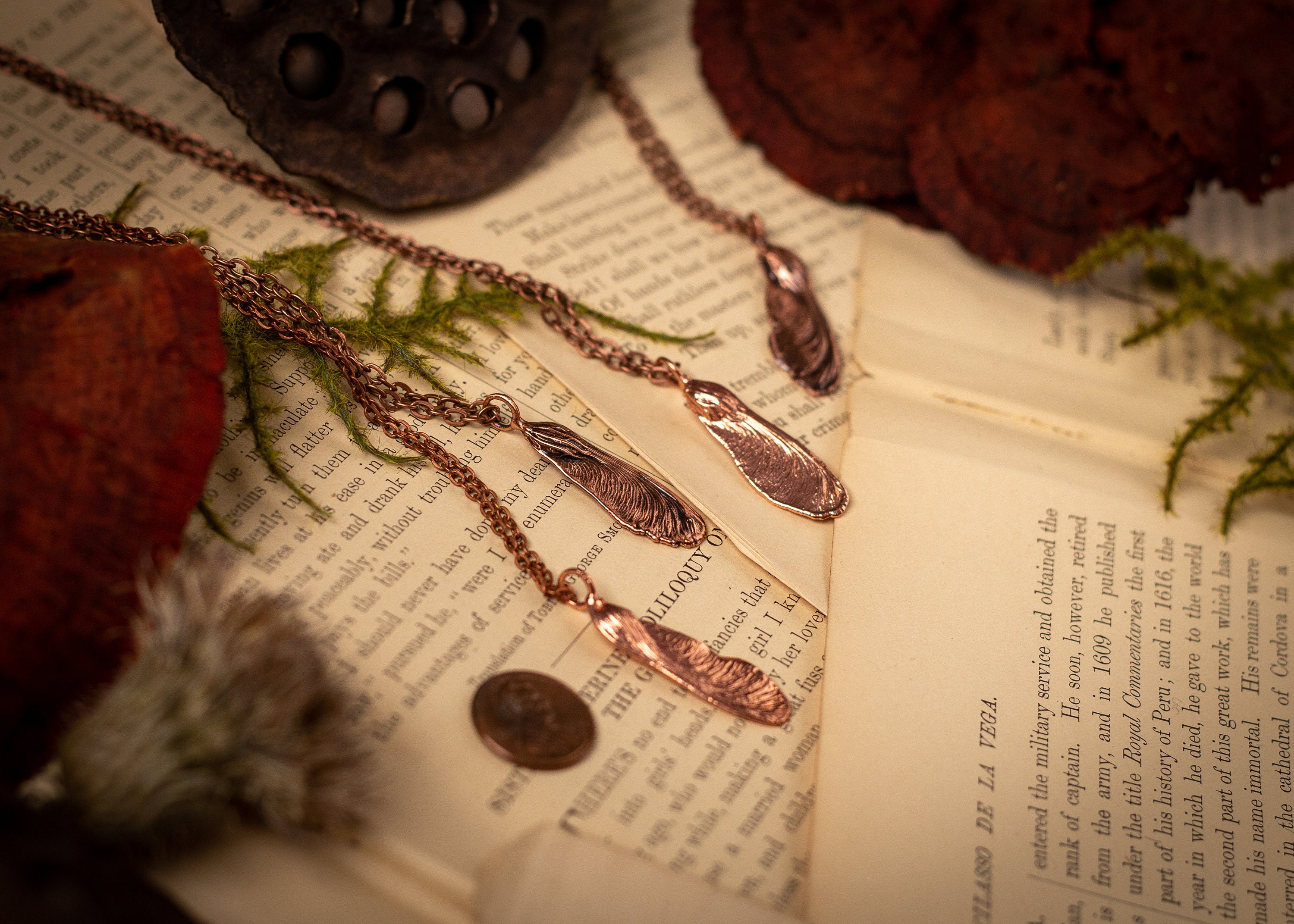 Real Maple Samara Pendant, Copper Electroformed - Seeds - Leaves - Tree ...