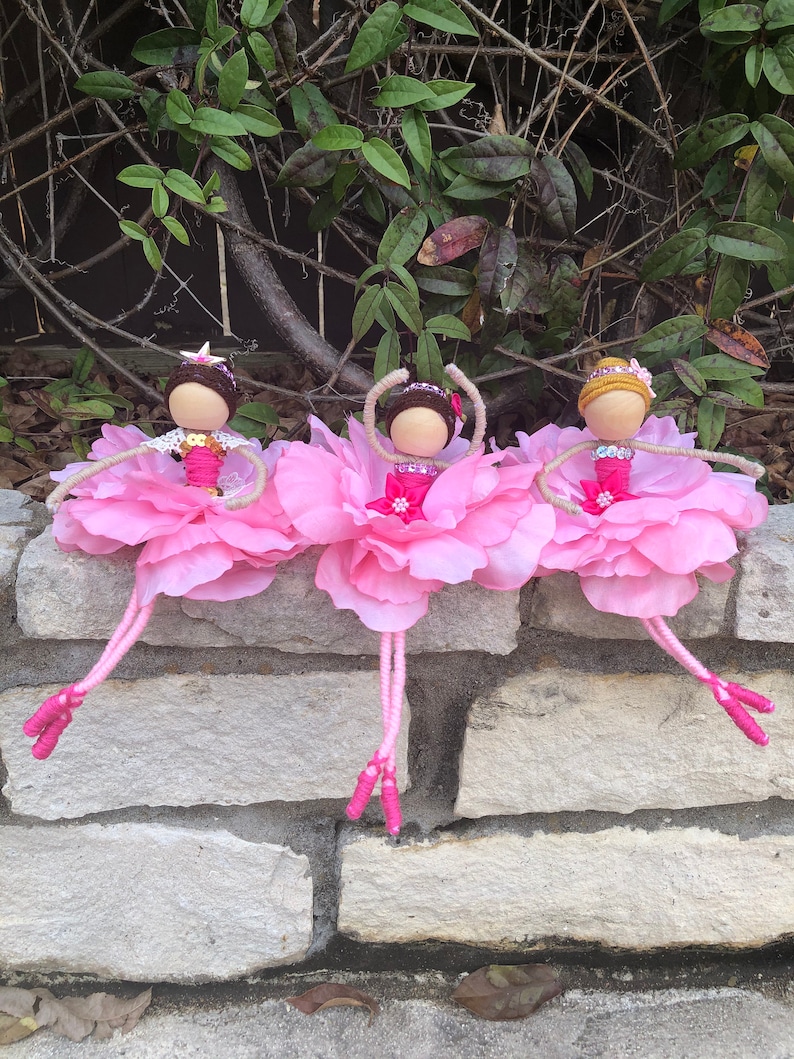 Pink Flower Fairy Dolls | Etsy