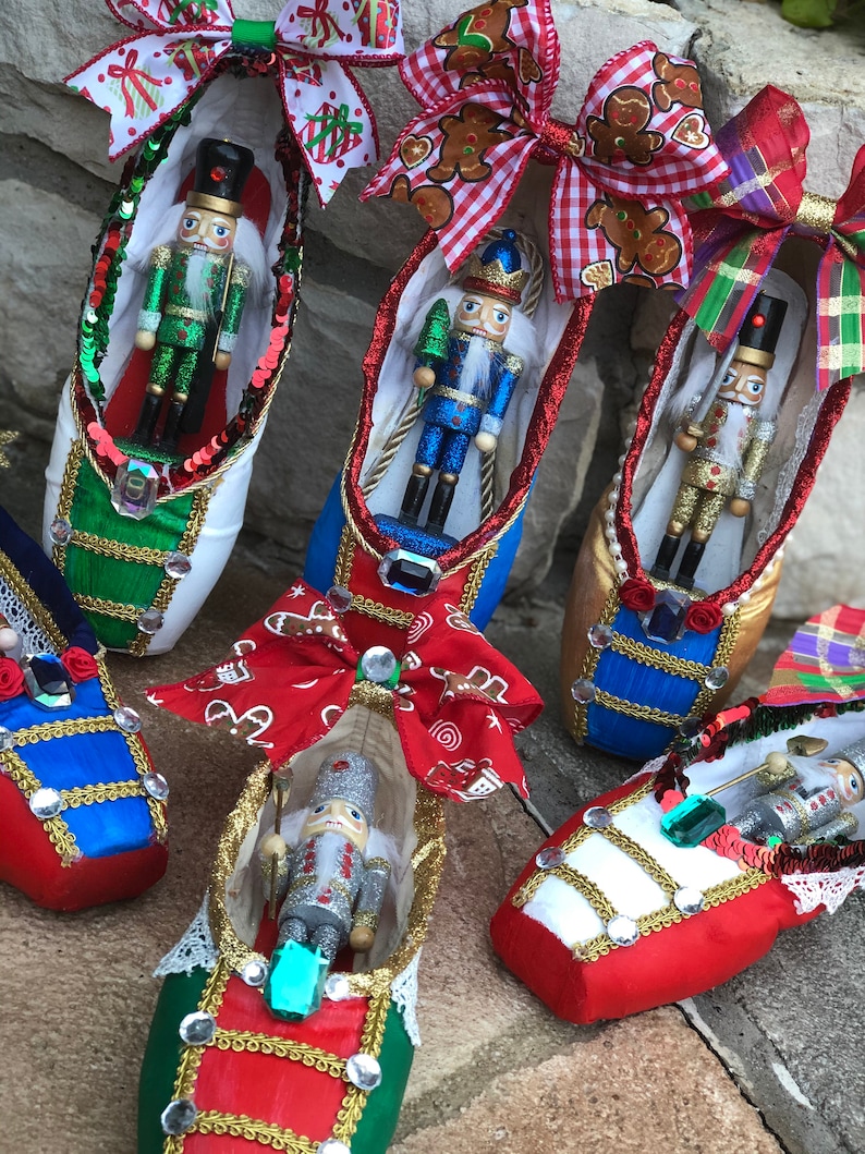 Nutcracker Ballet Decorated Pointe Shoes | Etsy