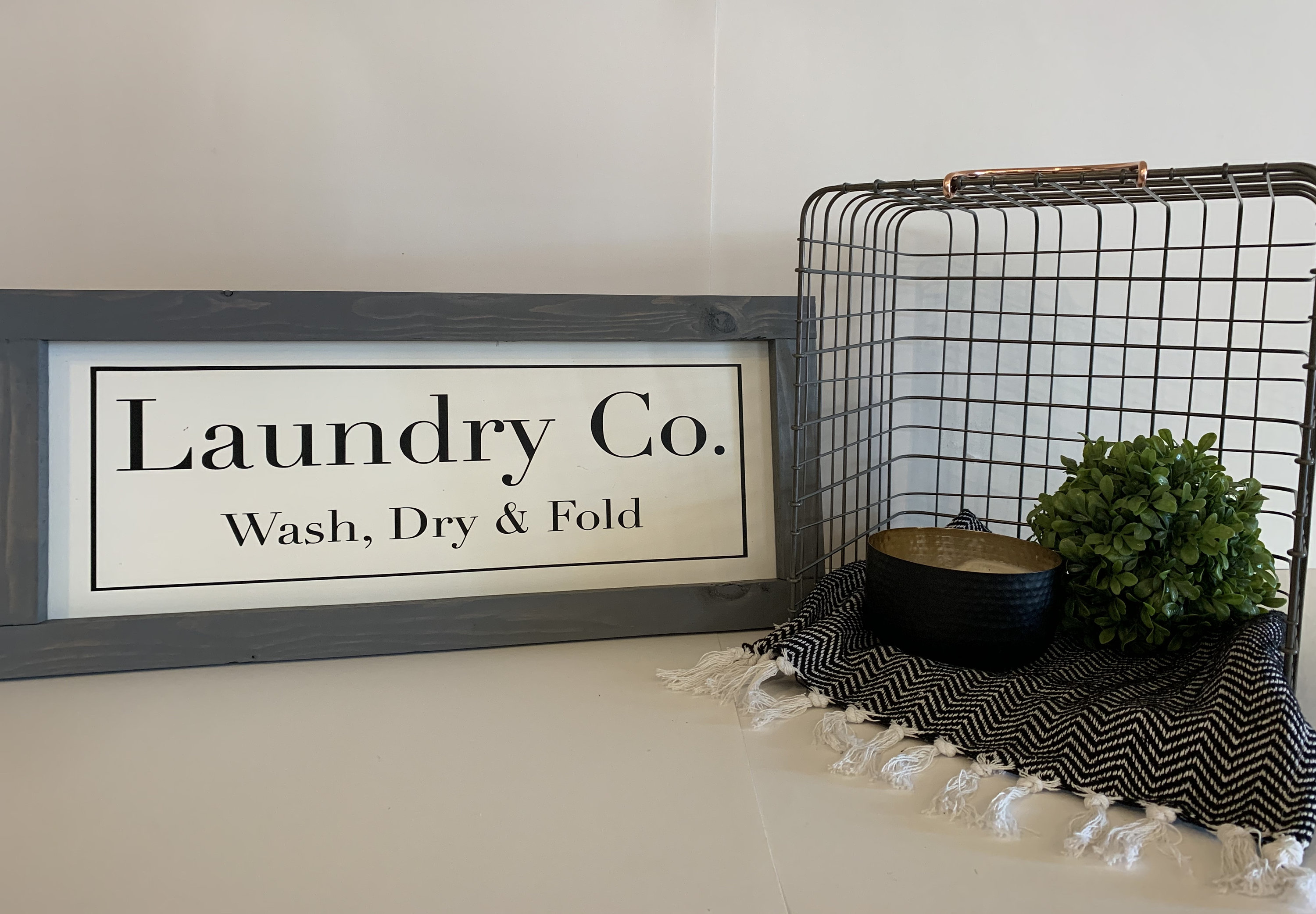 Señal de lavandería lavandería letrero de la granja signo | Etsy