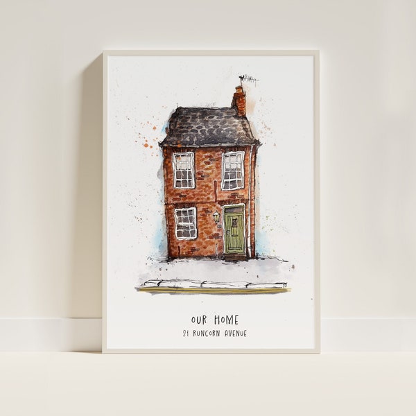 Custom House Print - Etsy UK