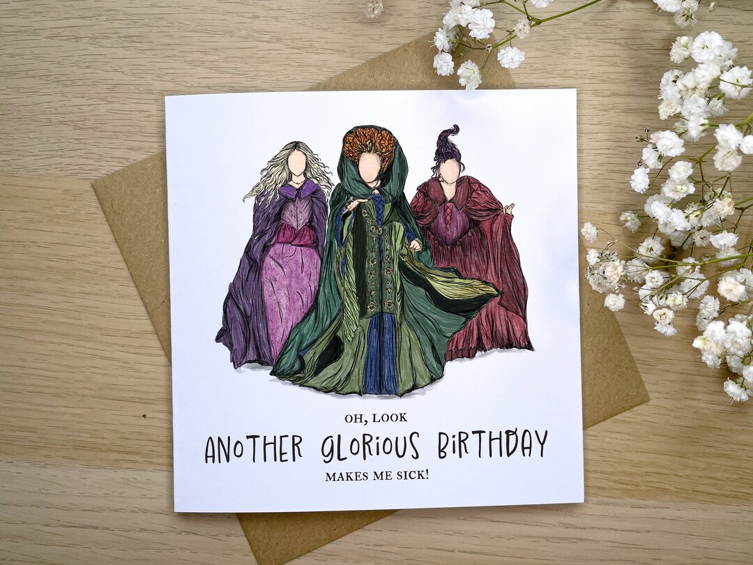 Hocus Pocus Birthday Card, Hocus Pocus Gift Card, Cards for Bestfriend ...