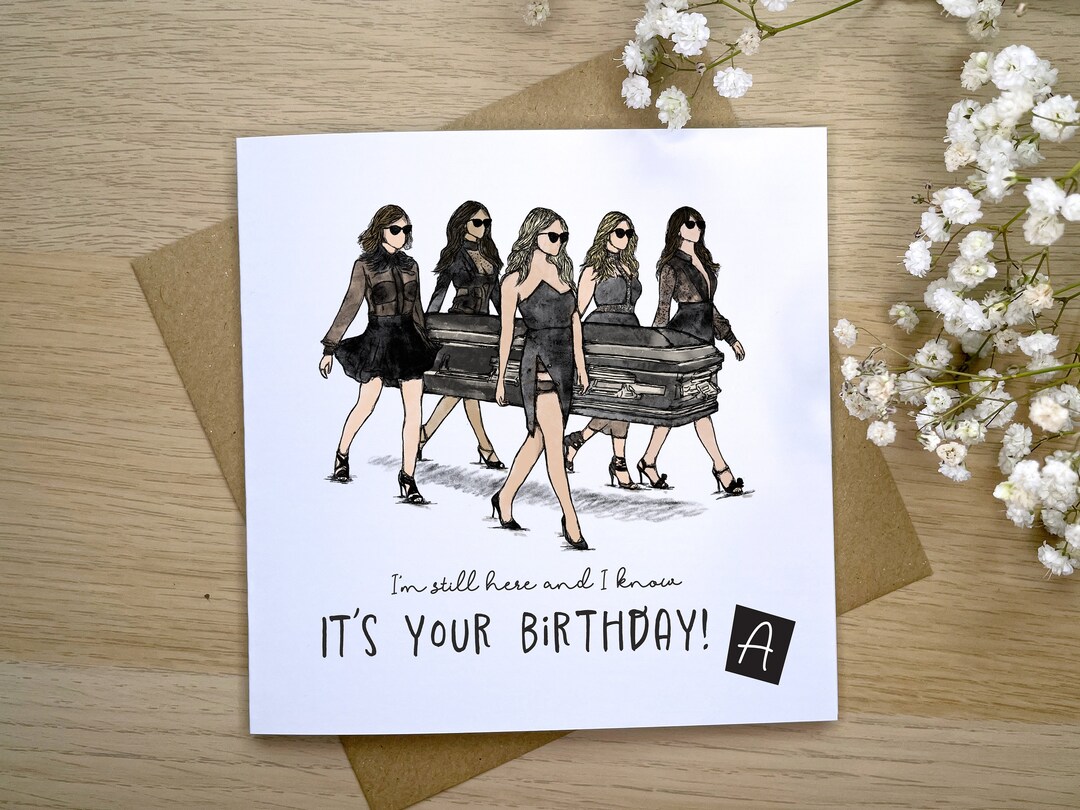 Pretty Little Liars Birthday Card, Pretty Little Liars Gift Card, Cards ...