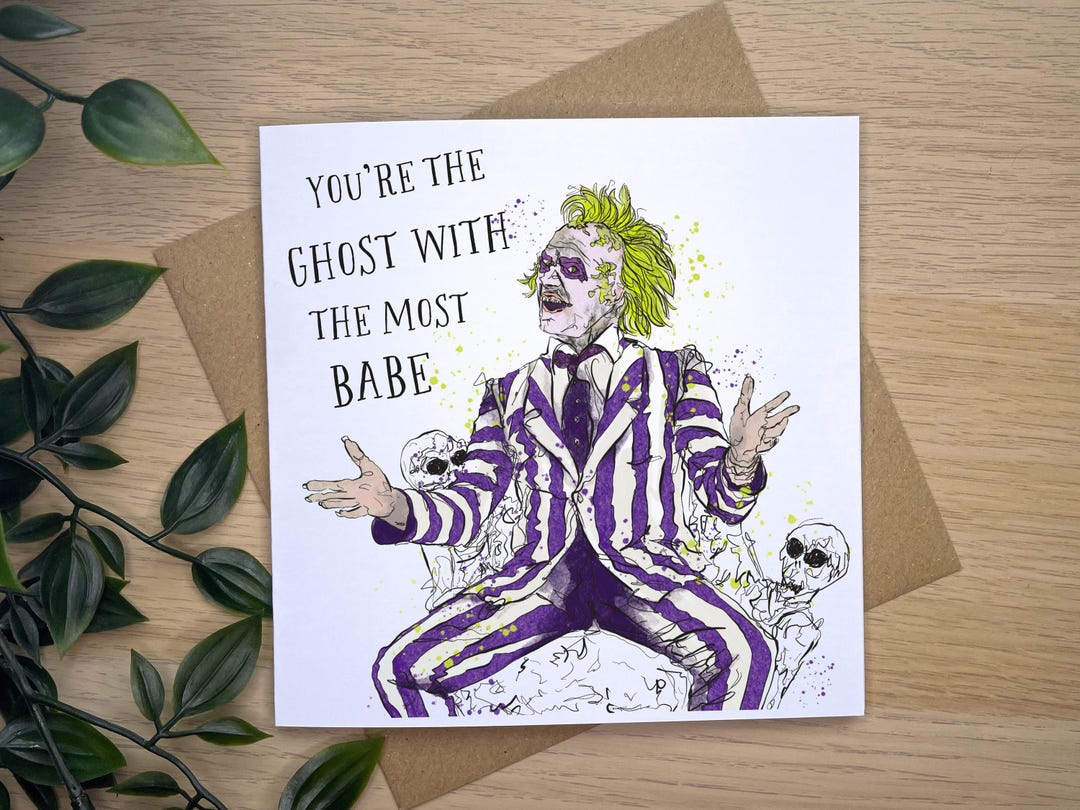 Beetlejuice Birthday Card Beetlejuice T Card Cards For Bestfriend