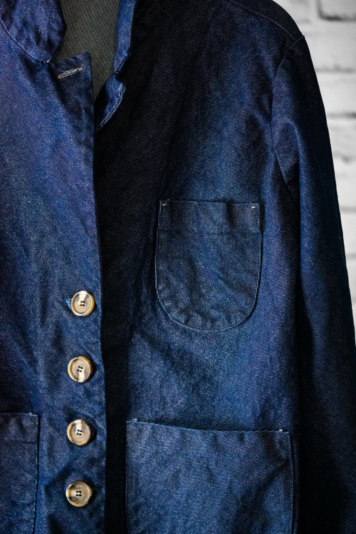 Denim Jacket, Jean Jacket, Washed Indigo Denim Jacket, Fall Clothing ...