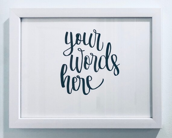 Custom Sign Calligraphy Home & Living Signs Wall Hangings etna.com.pe