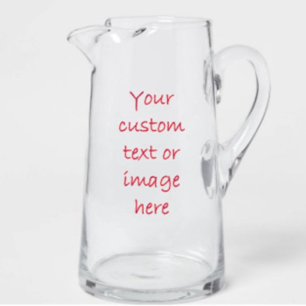 Glass Pitcher - Etsy