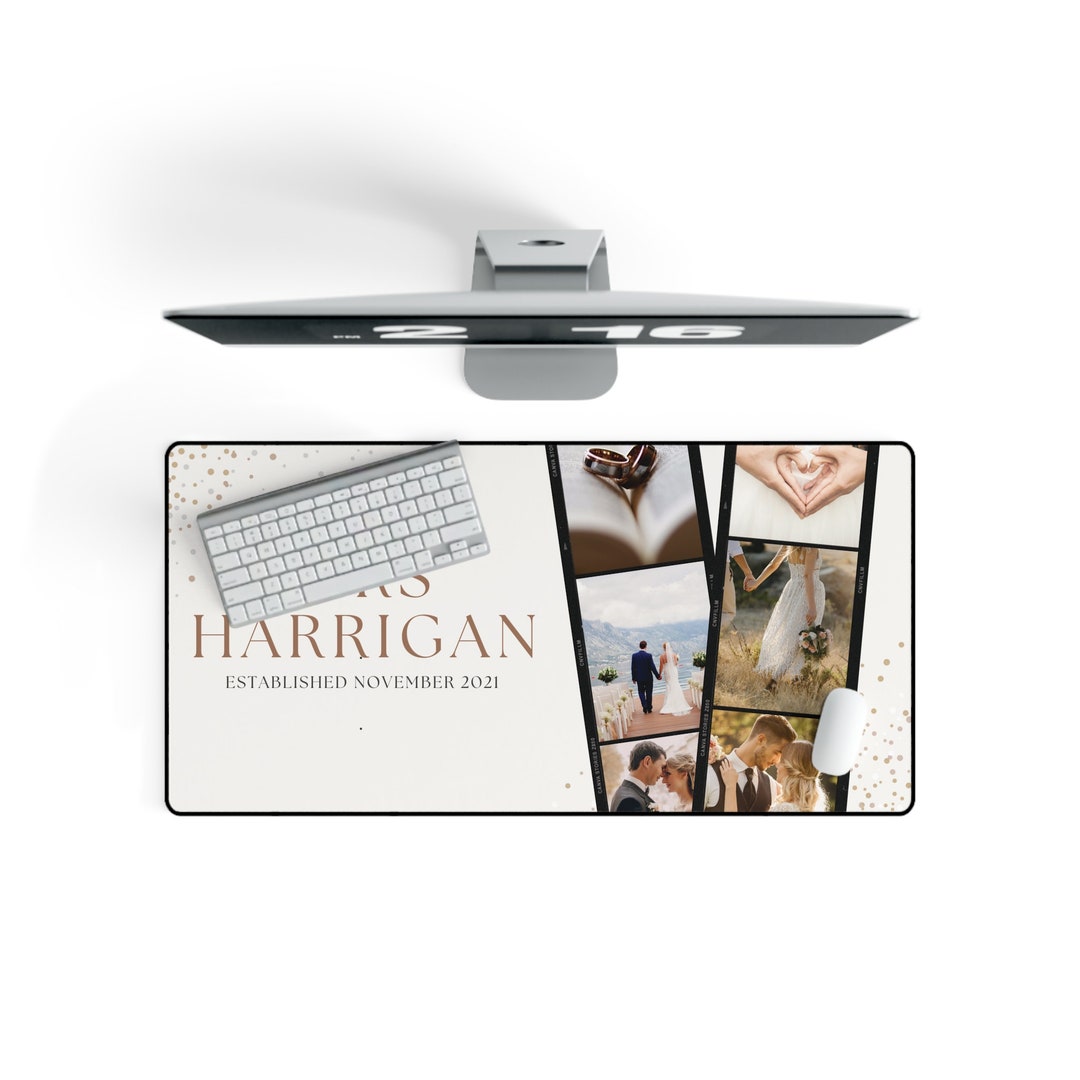 Personalized Computer Desk Mats Custom Desk Mat: Mouse Pad - Etsy