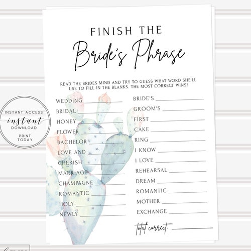 Fiesta Bridal Shower Games Mexican Party Game Bundle Couples - Etsy