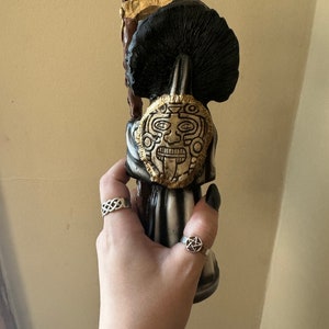 8” Aztec Santa Muerte Statue Loaded - Etsy
