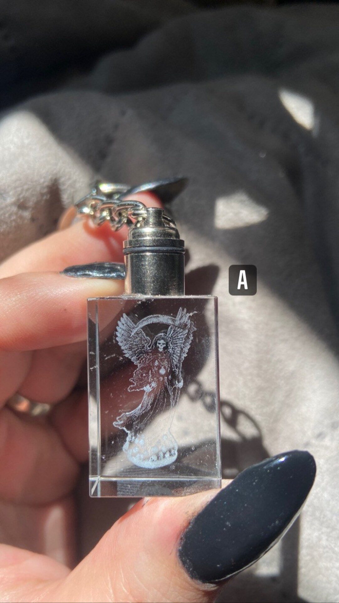 Santa Muerte Light-up Color Changing Glass Keychain - Etsy