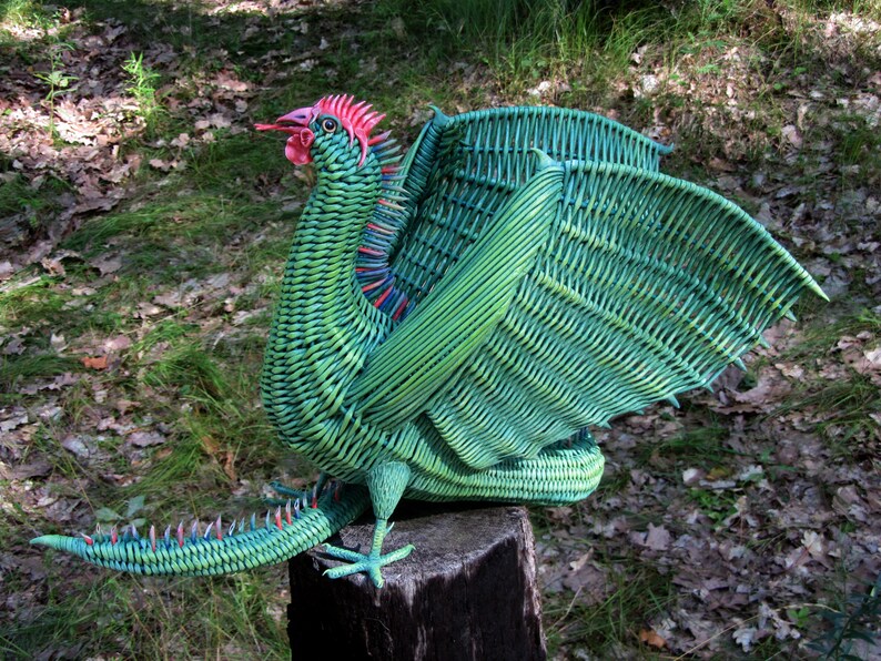 Mythical Creature Figurines Basilisk Statue | Etsy