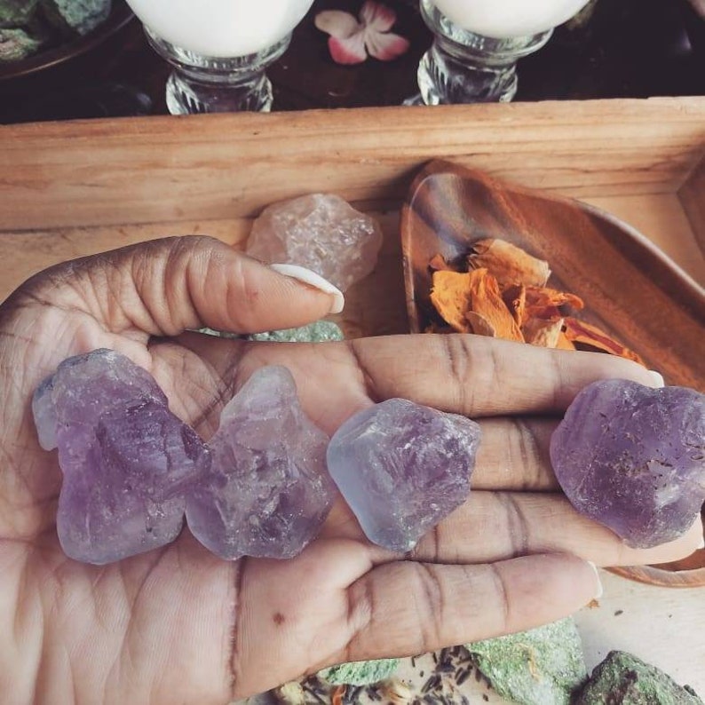 Purple Flourite Third Eye Crystal - Etsy