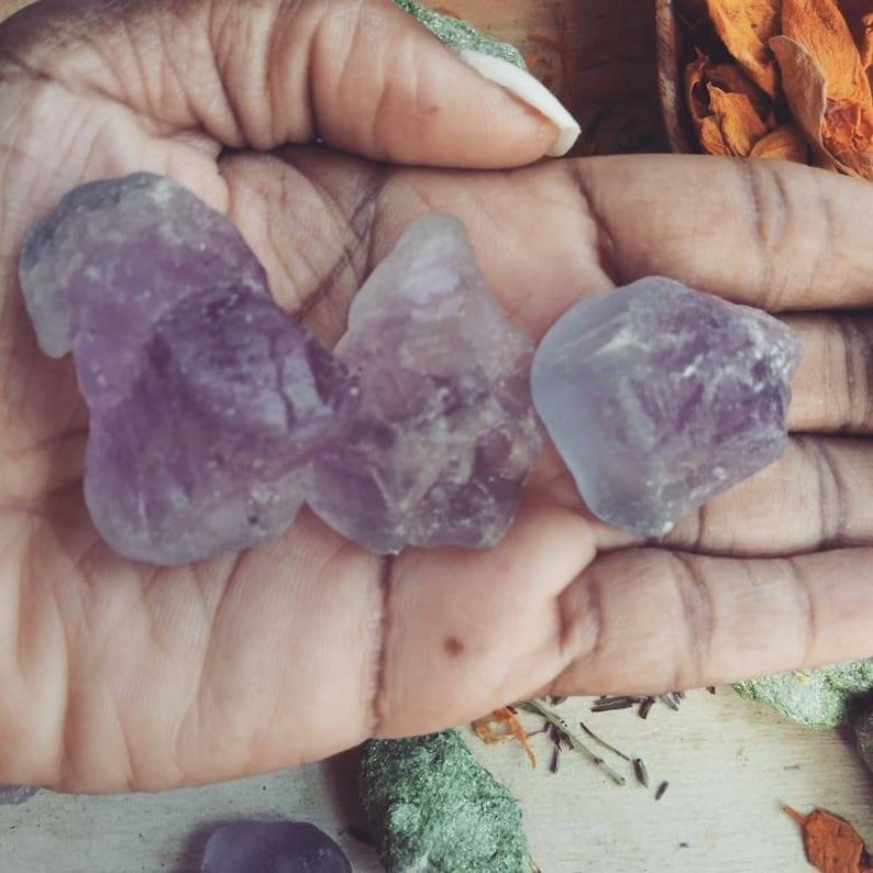 Purple Flourite Third Eye Crystal - Etsy