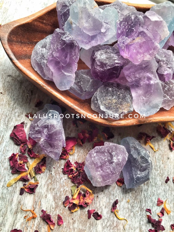 Purple Flourite Third Eye Crystal | Etsy