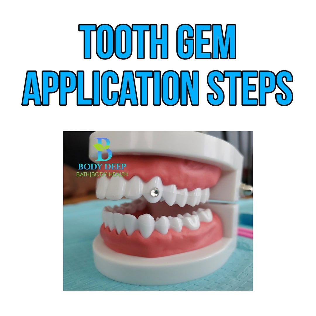 Tooth Gem Application Steps, Tooth Gem - Etsy