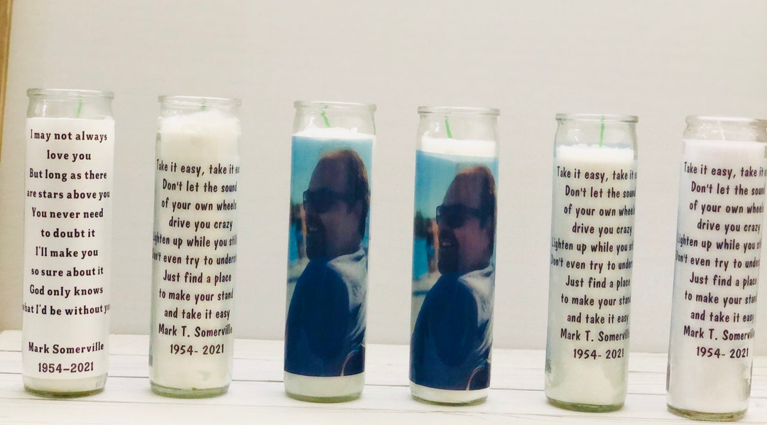 Personalized in Loving Memory Memorial Candle - in Memorandum Memorial ...