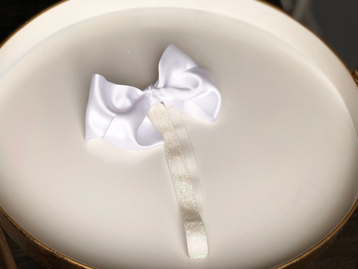 Satin Hair Bows White Satin Hair Bow Baby Satin Hair Bow - Etsy