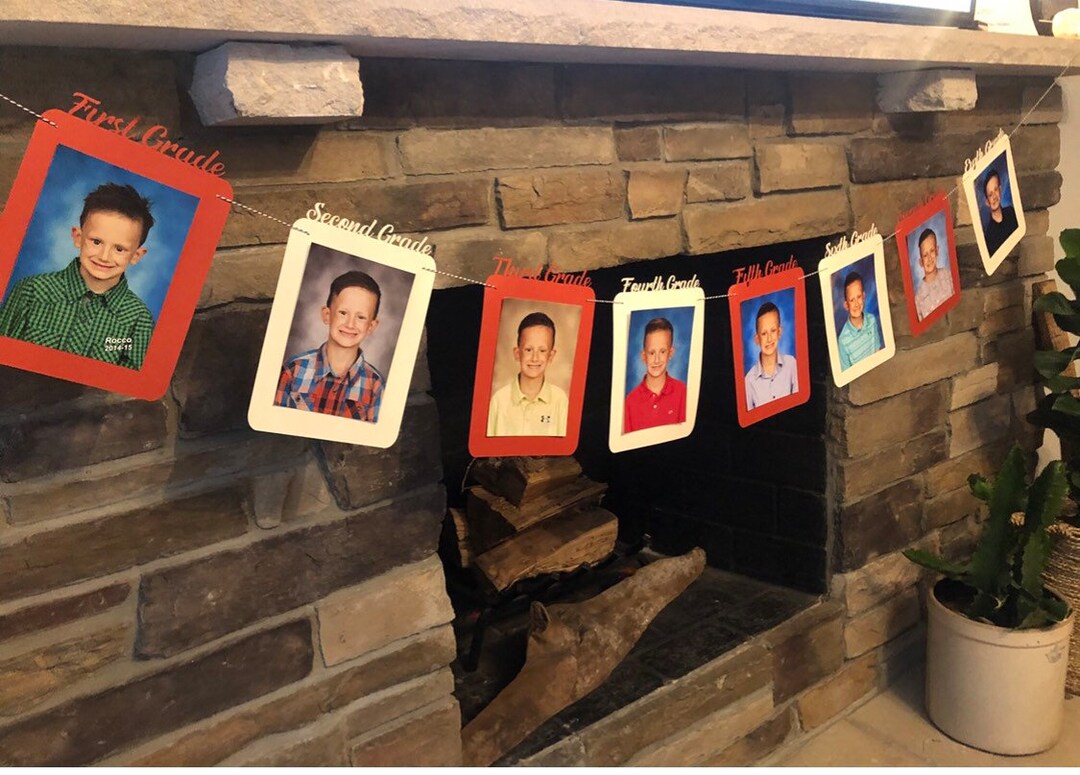 First-eighth Grade Photo Banner, 8th Grade Graduation Party Decor ...