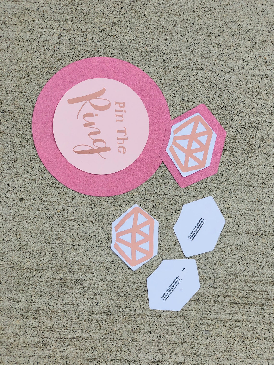 Pin the Ring Bachelorette Party Game Bling Ring Party - Etsy