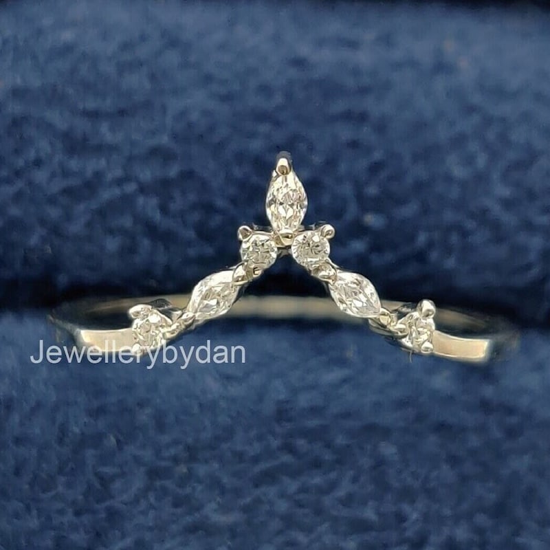 Chevron Wedding Band - Etsy