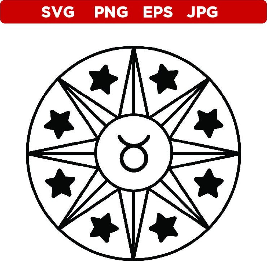Taurus Digital Download, Taurus SVG, Taurus PNG, Taurus Zodiac, Zodiac ...