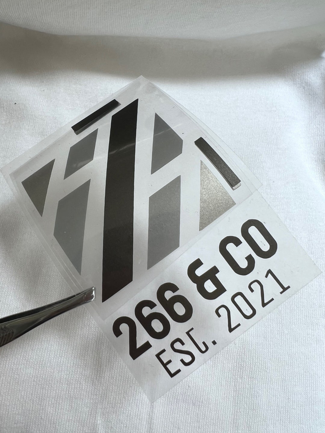 20 Custom 4 Inch (3 Color Design) Heat Transfer Vinyl Decals - Iron-on ...