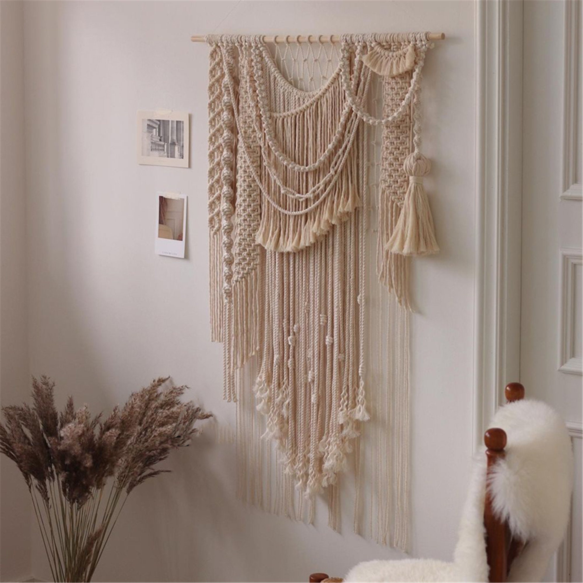 Wedding Yarn Woven Wall Hanging Bohemia Wall Tapestry Boho - Etsy