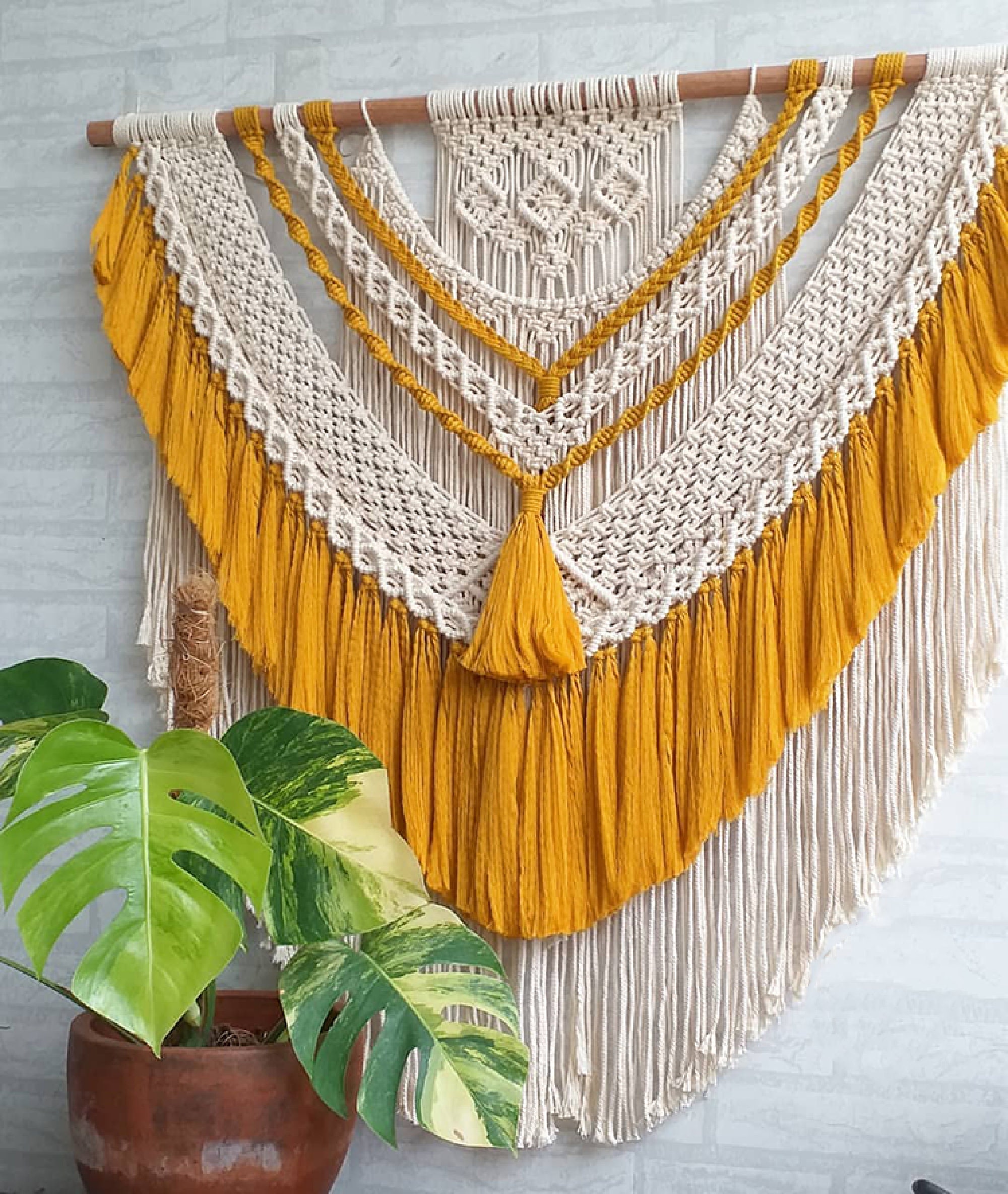 Large Woven Macrame Wall Hanging Handmade Macrame Wall Art - Etsy