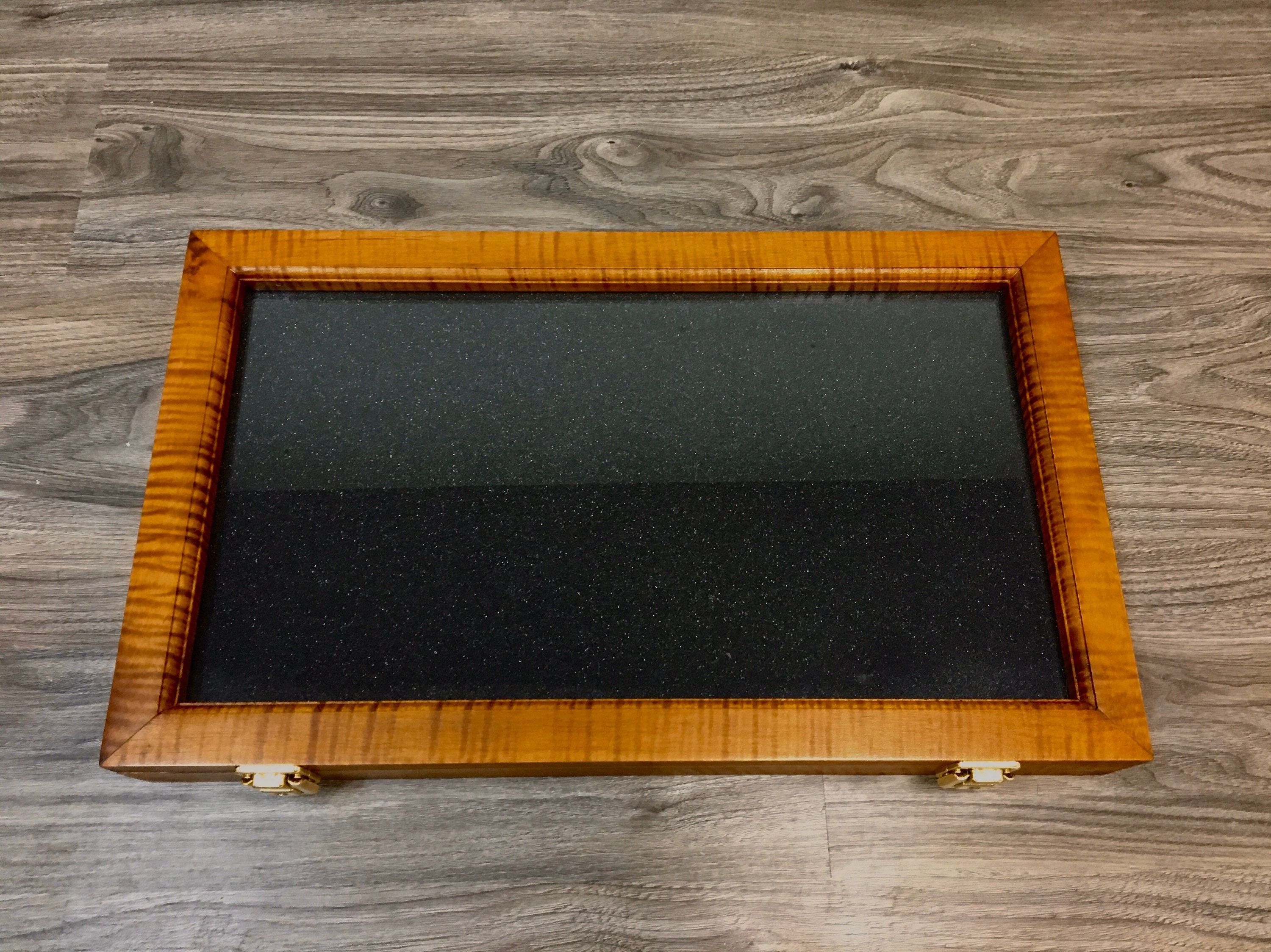 Curly Maple Display Case 12 X 20 X 2 - Etsy