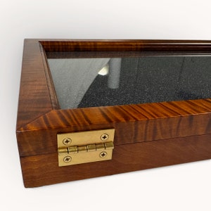 Curly Maple Display Case 12" X 20" X 2” (outside Dimension) - Etsy