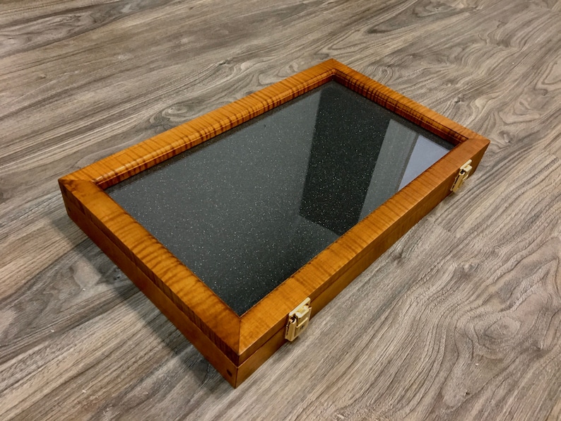 Curly Maple Display Case 12 X 20 X 2 1/2 - Etsy